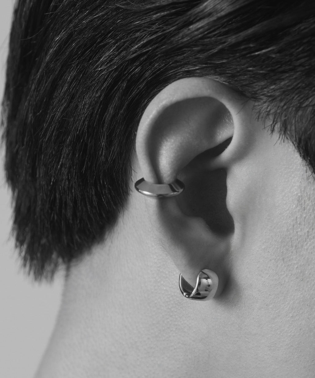 Disc Hoop Ear Cuff[Stainless] | 大人のメンズプチプライヤーカフ通販ショップ - novice（ノーヴィス）
